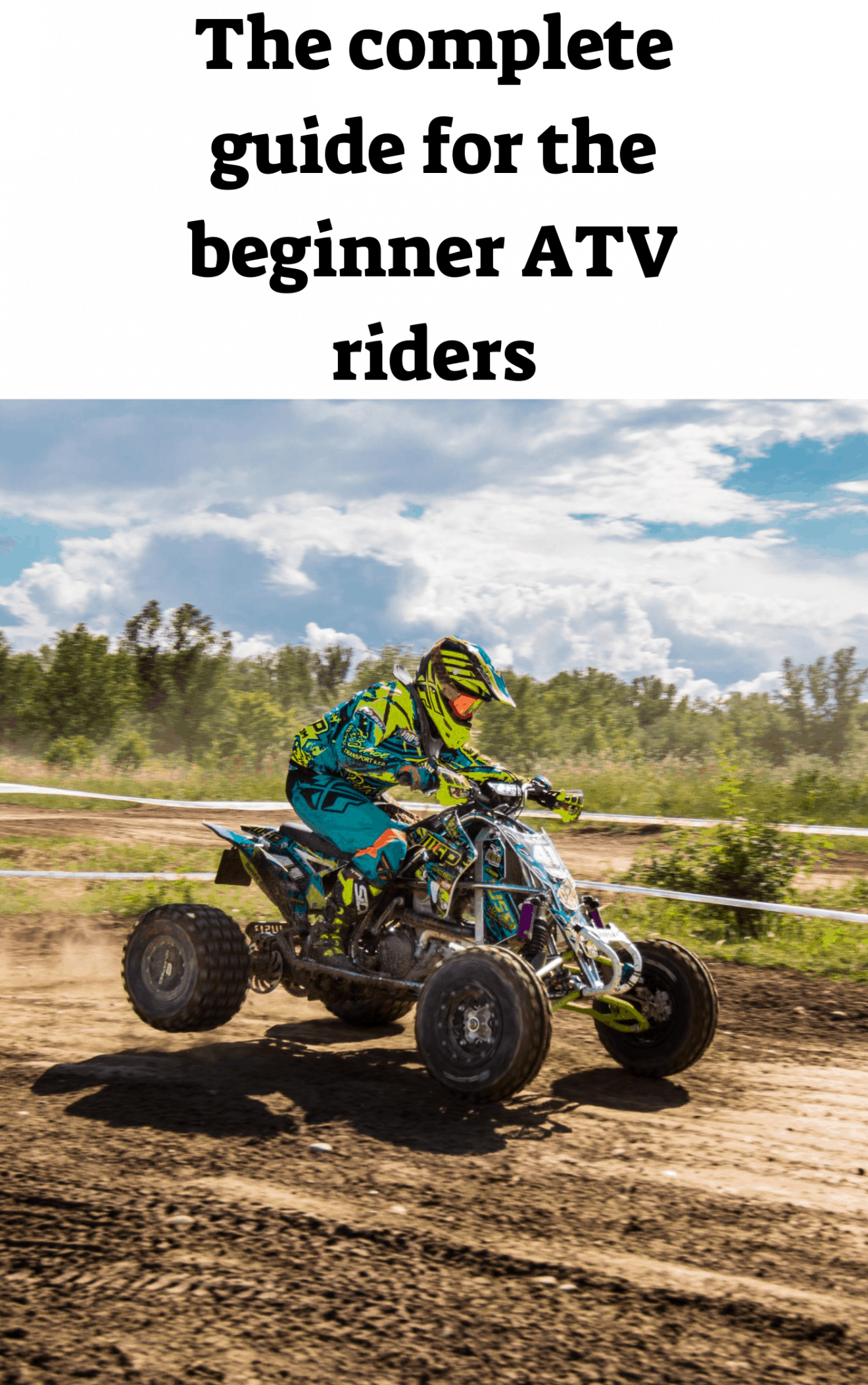 The complete Ebook for the beginner ATV rider - RX Riders Place
